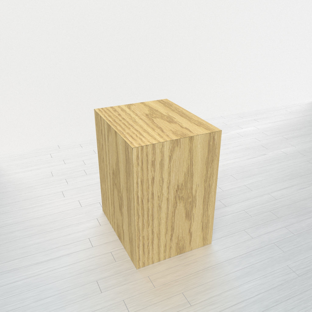 RECTANGLE - Natural Oak Base + Natural Oak Top - 16x20 – Pedestals ...